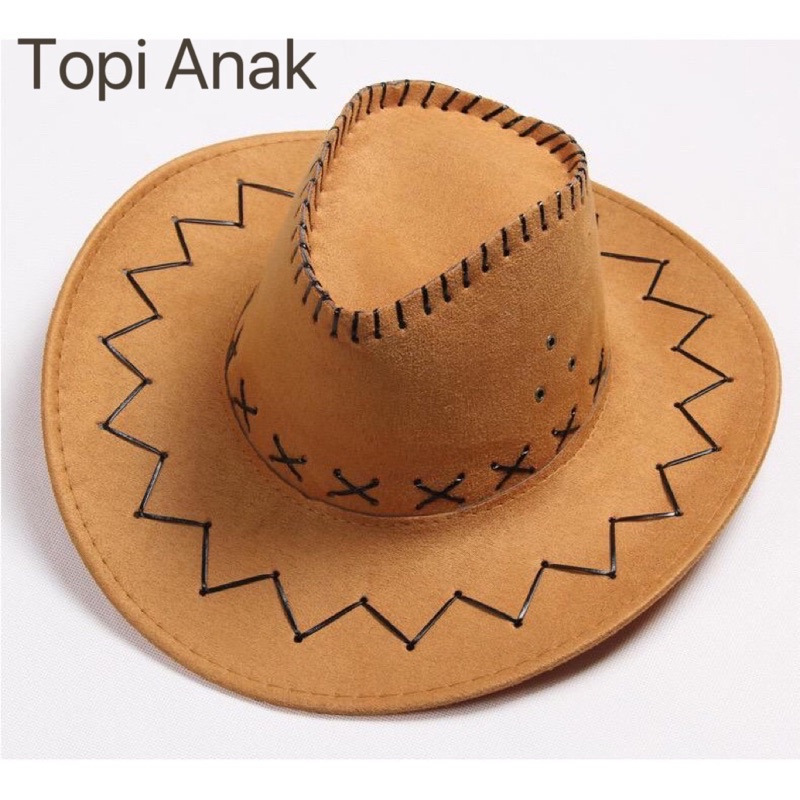 Jual CAHAYA Topi koboy /Topi Cowboy Amerika laken anak T76 | Shopee ...