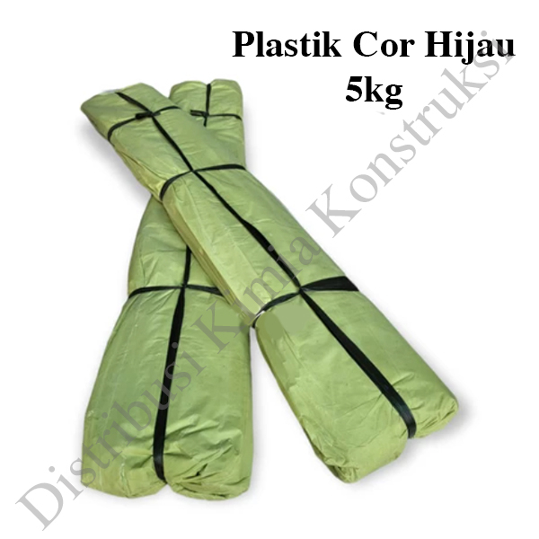 Jual PLASTIK COR HIJAU BUTEK 5 KG 5KG++ PANJANG 50m+ persegi | Shopee ...
