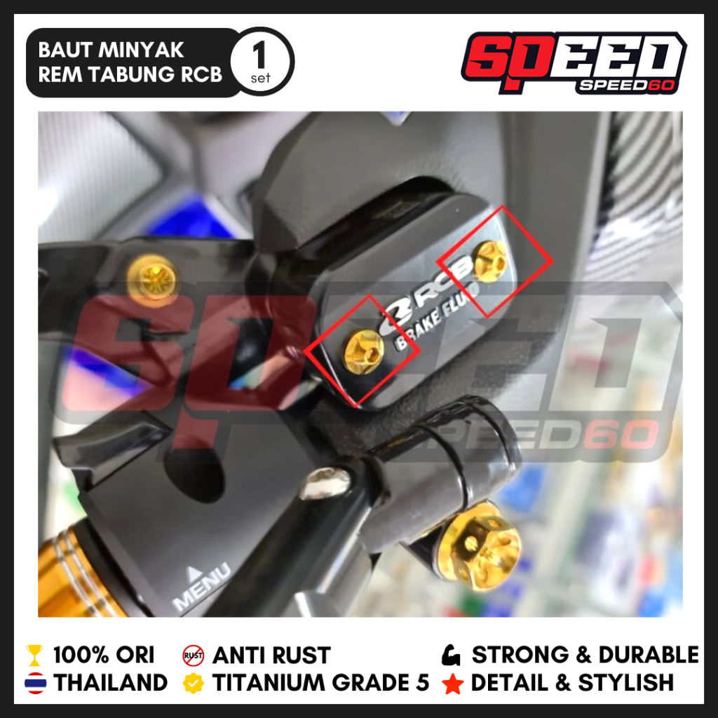 Jual Titanium Probolt Baut Minyak Master Rem RCB Minyak Rem Grade 5 ...