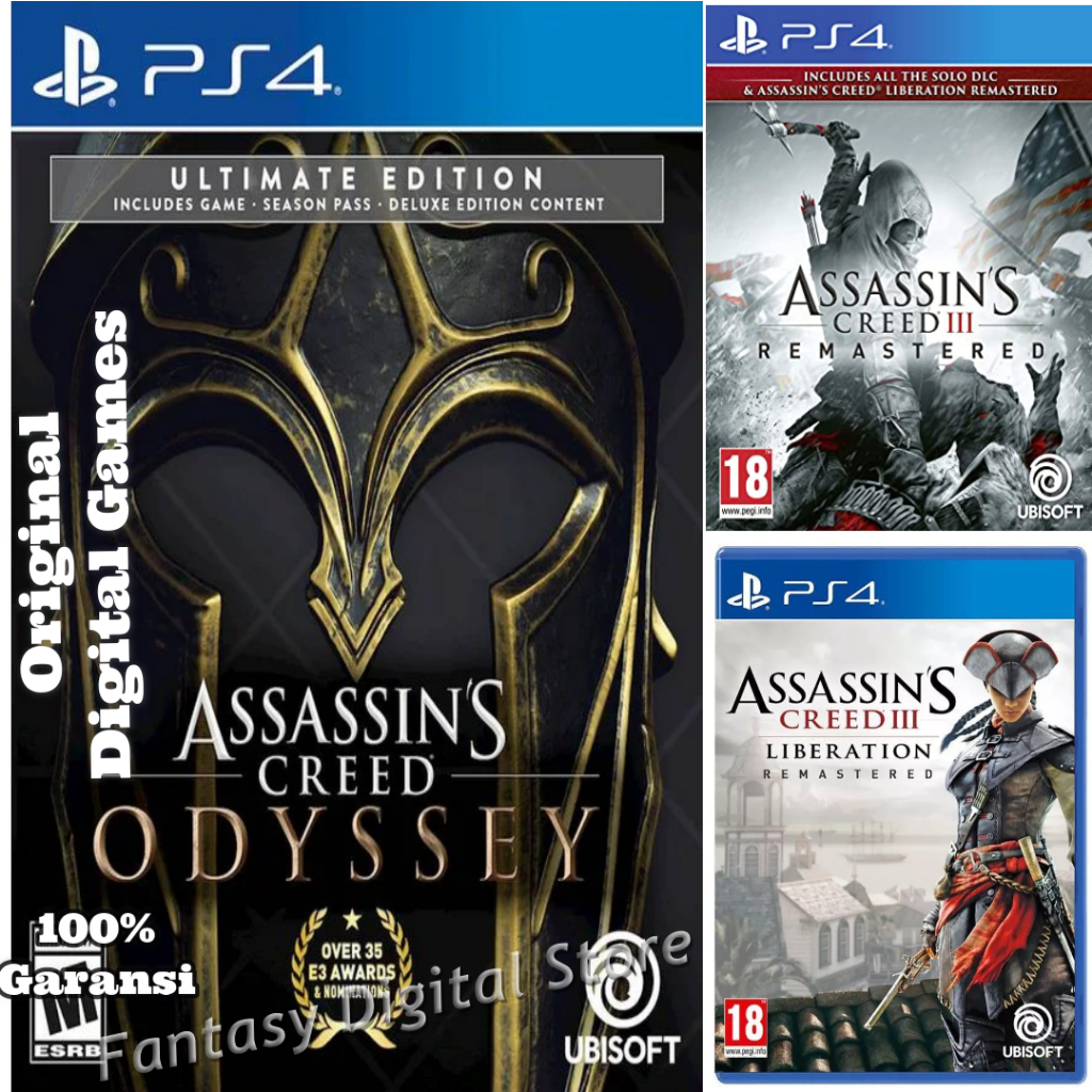Jual Assassin Creed Odyssey Ultimate + Assasssin creed 3 + AC ...