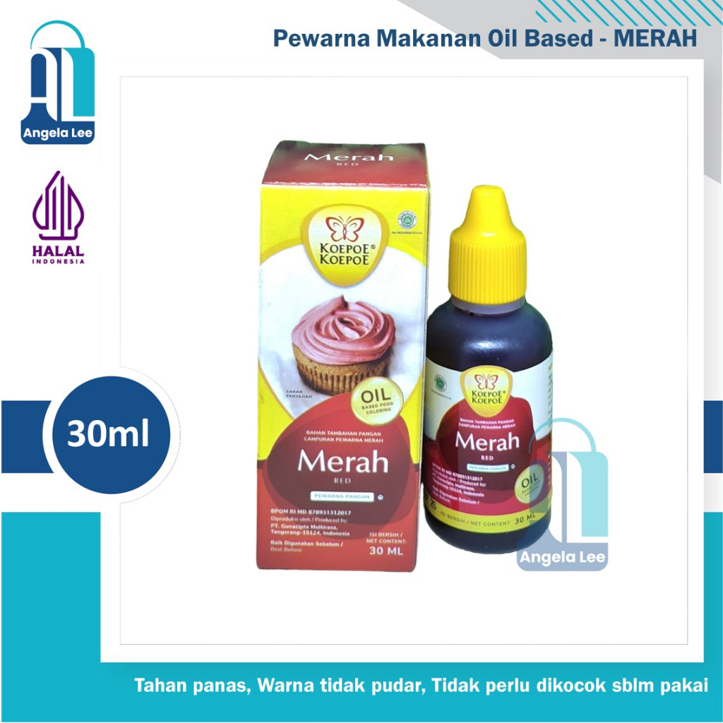 Jual Koepoe Koepoe Pewarna Makanan Food Colouring Oil Based Halal 30ml ...