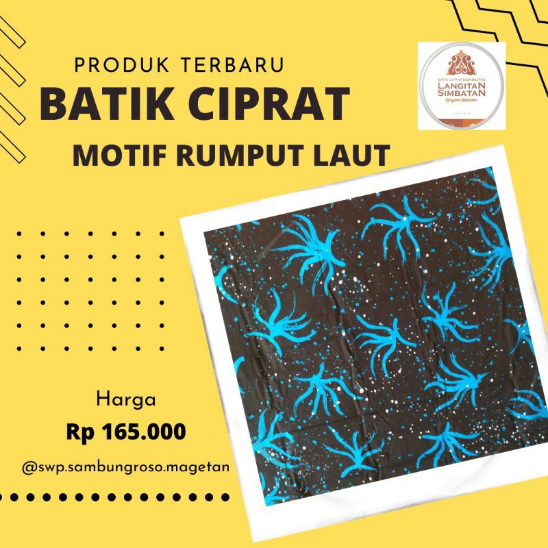 Jual Batik Ciprat Motif Rumput Laut | Shopee Indonesia