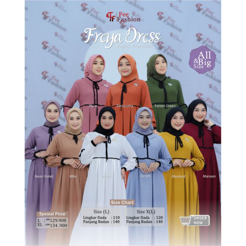 Jual Freya dress Fefashion | Shopee Indonesia