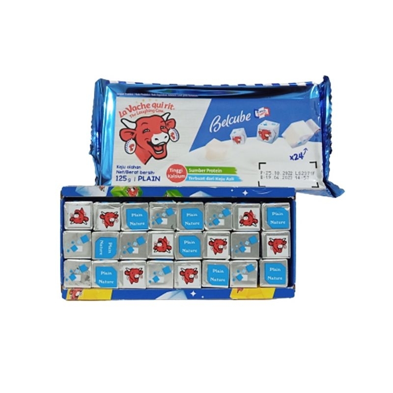 Jual belcube keju belcube keju mpasi keju plain 125g isi 24cube ...