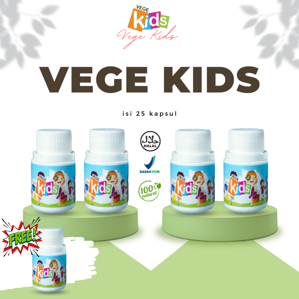 Jual VEGEKIDS 4 Botol Free 1 Botol VEGEKIDS | Shopee Indonesia