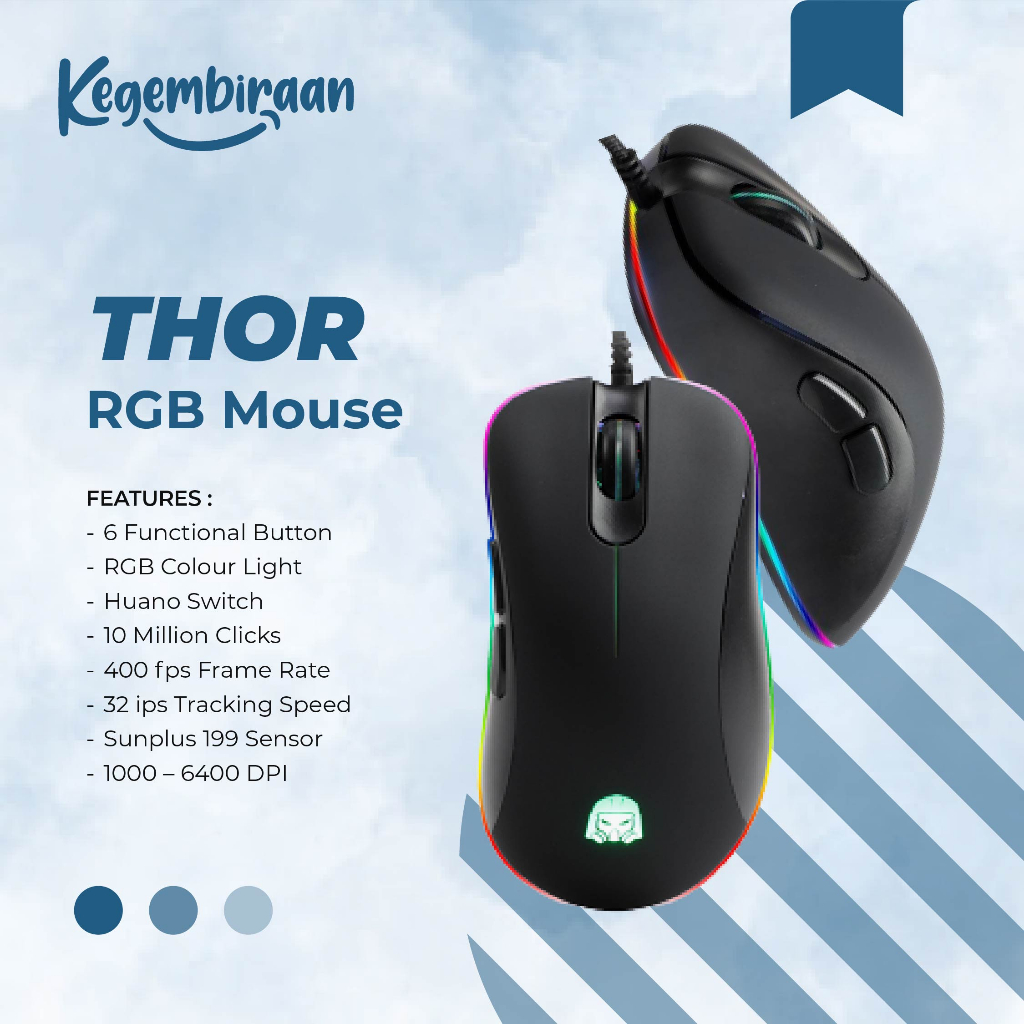 Jual Mouse Gaming Digital Alliance Thor RGB - DA Thor Gaming Mouse Rgb ...