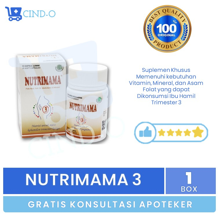 Jual Nutrimama 3 Per Botol | Suplemen Bumil, Vitamin ibu hamil trisemester 3, Multivitamin ...