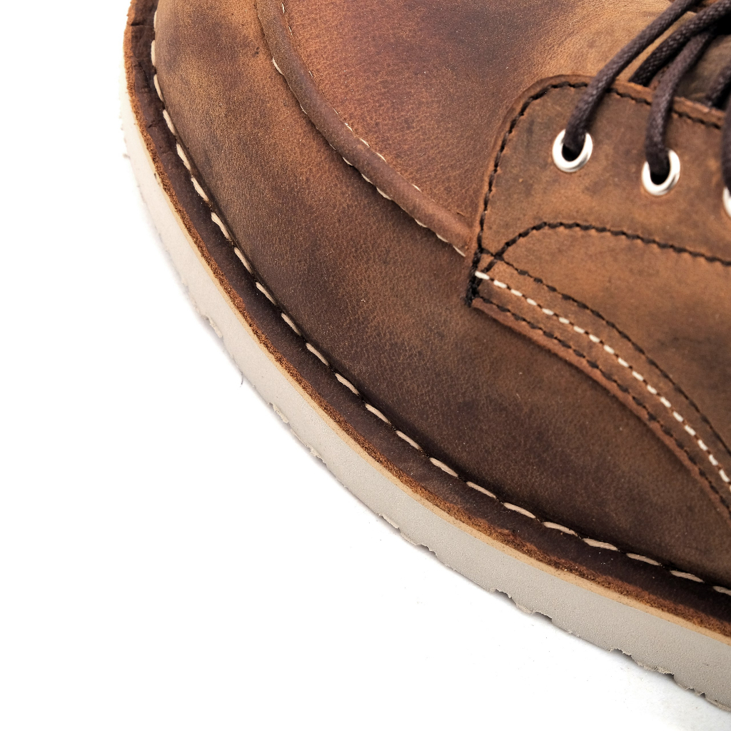 Jual Lennox Aztec Tan - Sepatu Kulit Moc Toe Boots Rugged Style Crazy ...