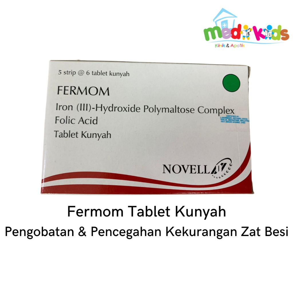 Jual Fermom Tablet Kunyah - Pengobatan & Pencegah Kekurangan Zat Besi ...