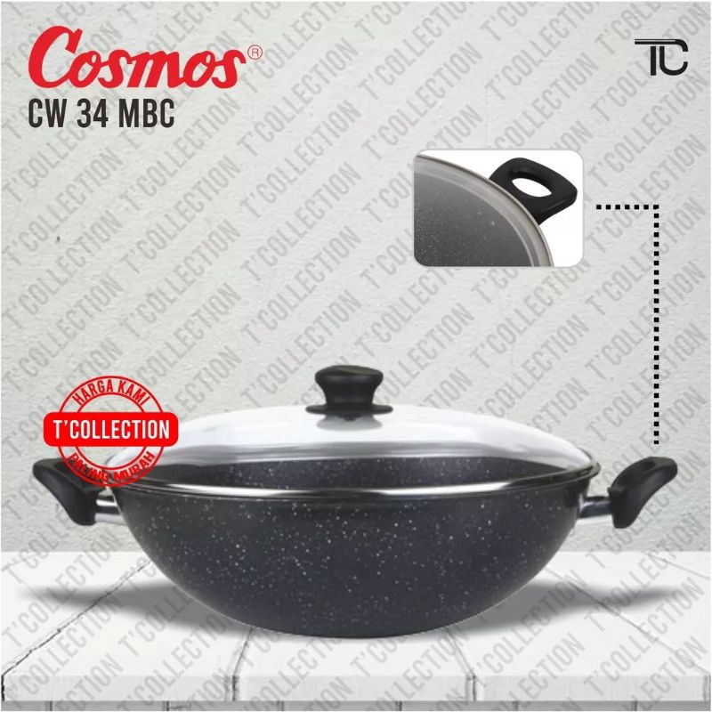 Jual Cosmos - Ceraflon Wokmarble Glass Cover CW 34 MBC/CW 36 MBC F ...