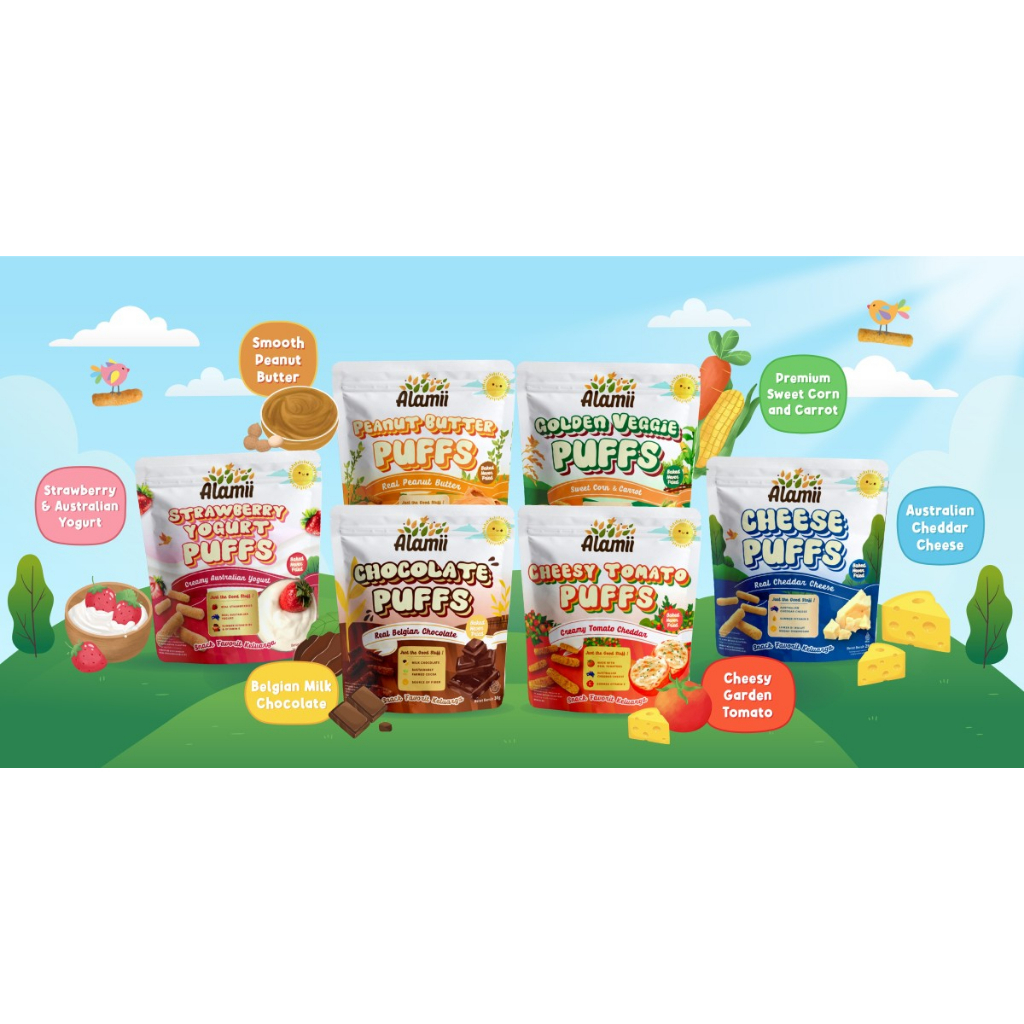Jual ALAMII PUFFS 25G 12M+ / SNACK BAYI ANAK 12BULAN KEATAS | Shopee ...