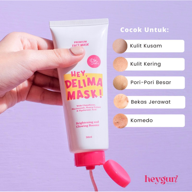 Jual BEAUTYBY.NADS | HEYGURL MASK DELIMA MATCHA PREMIUM FACE MASK HEY ...