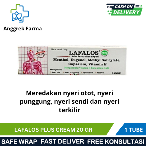 Jual LAFALOS PLUS 20 GRAM / MEREDAKAN NYERI OTOT/NYERI PUNGGUNG/NYERI ...