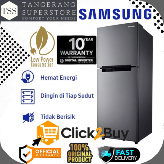 Jual Samsung Kulkas 2 Pintu 216 Liter Digital Inverter RT19M300BGS RT19 ...
