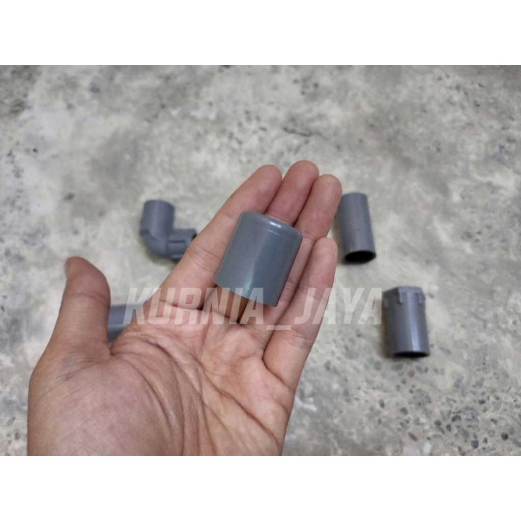 Jual SAMBUNGAN PIPA PVC UKURAN 3/4 INCH ( TEE, KNEE, KNEE DRAT DALAM, SOCKET, SOCKET DRAT DALAM ...