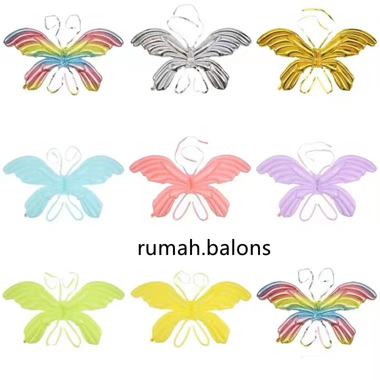 Jual Balon Foil Sayap Kupu Kupu balon balon ulang tahun dekorasi ulang ...