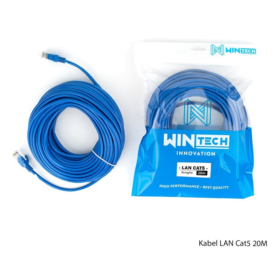 Jual kabel lan 20meter kabel utp jaringan cat5 20m | Shopee Indonesia