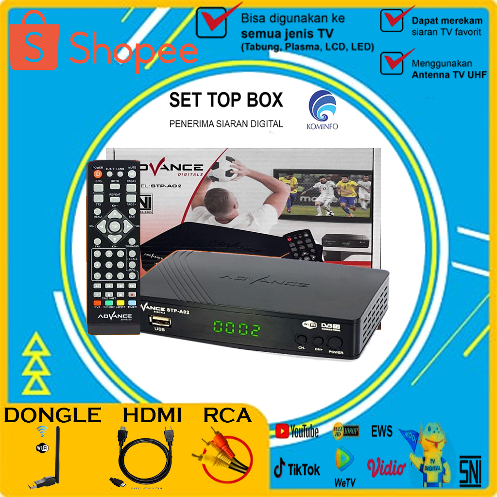 Jual set tob box advance STOK ADVANCE Set Top Box Advance DVB T2 02 TV ...