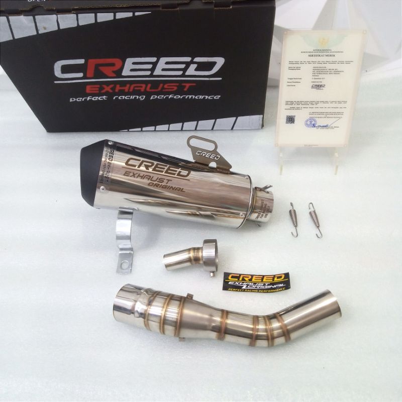 Jual CREED EXHAUST ORIGINAL Knalpot Racing + pipa slip on Tersedia ...