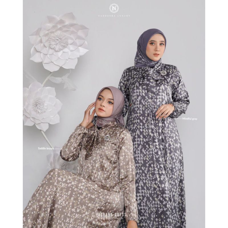 Jual ASHANA DRESS & SCARF (bisa set atau terpisah) Dior armany premium ORIGINAL NADHEERA LUXURY ...