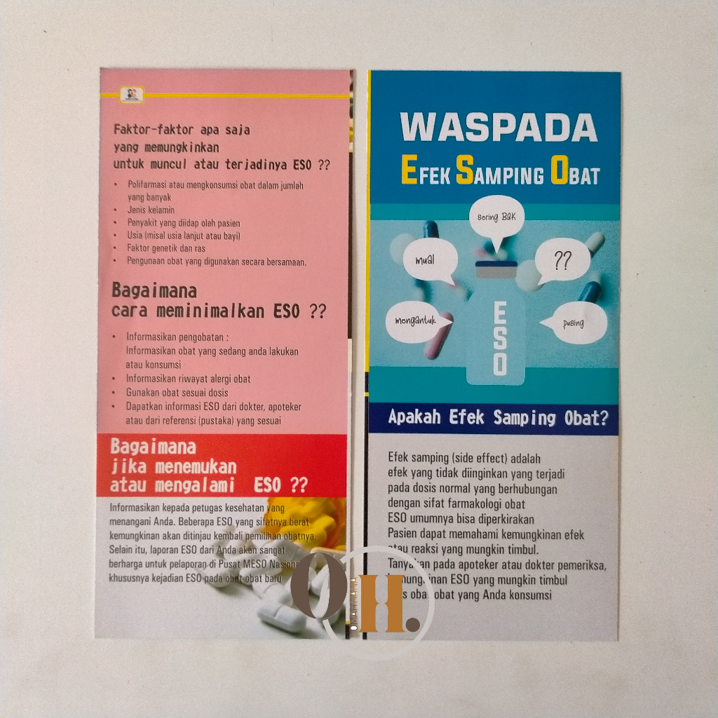Jual Flyer Waspada Efek Samping Obat, Brosur Farmasi, Flyer PIO Apotek ...