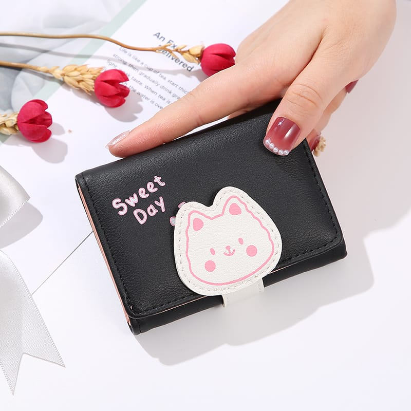 Jual Smile Goddess Dompet Wanita Impor Dompet Lipat Dompet Mini Pola ...