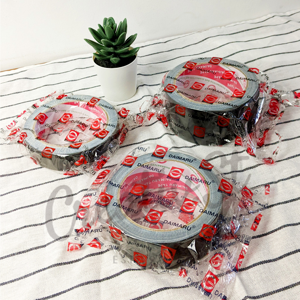 Jual DAIMARU Lakban Hitam Tebal DAIMARU Plakban Kain Cloth Tape ...