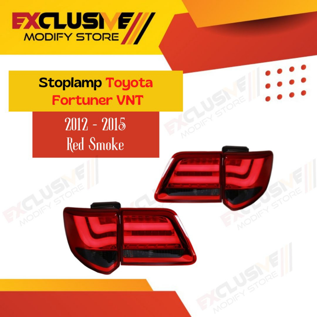 Jual STOP LAMP GRAND FORTUNER VNT 2012 - 2015 LEXUS STYLE RED SMOKE ...