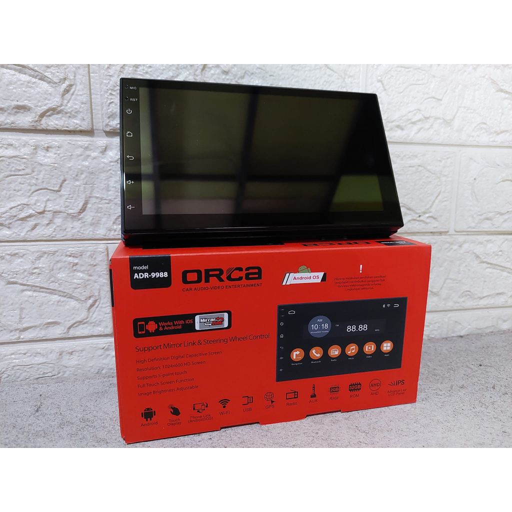Jual Head Unit Android Orca ADR-9988 7" Ram 2/32GB Apple CarPlay NEW ...