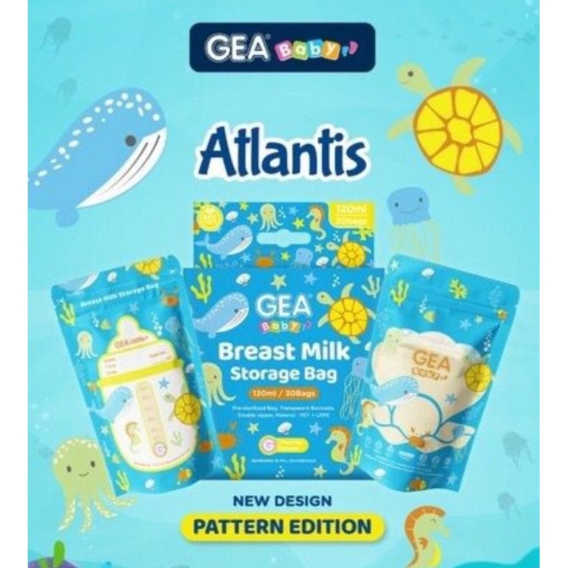 Jual Kantong Asi GeaBaby Plastik Asip 120 Breastmilk Storage Bag 120ml ...