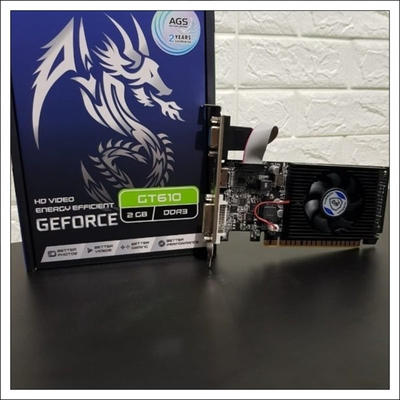 Jual Vurrion GeForce GT 610 LP 2GB DDR3 64 Bit | Shopee Indonesia
