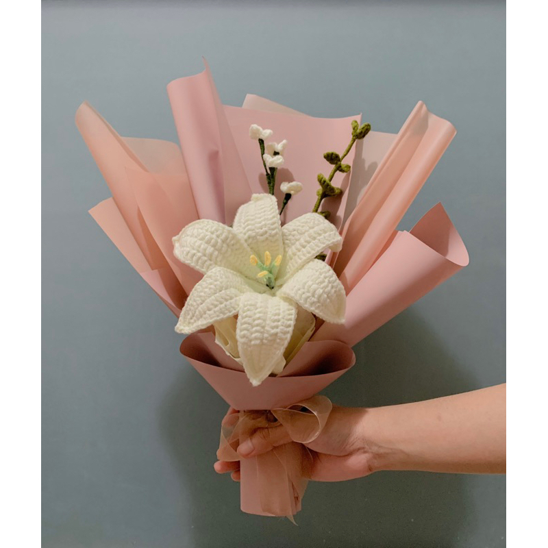 Jual Crochet Lily | Bunga Lily Rajut (SUDAH TERMASUK WRAP) | Shopee ...