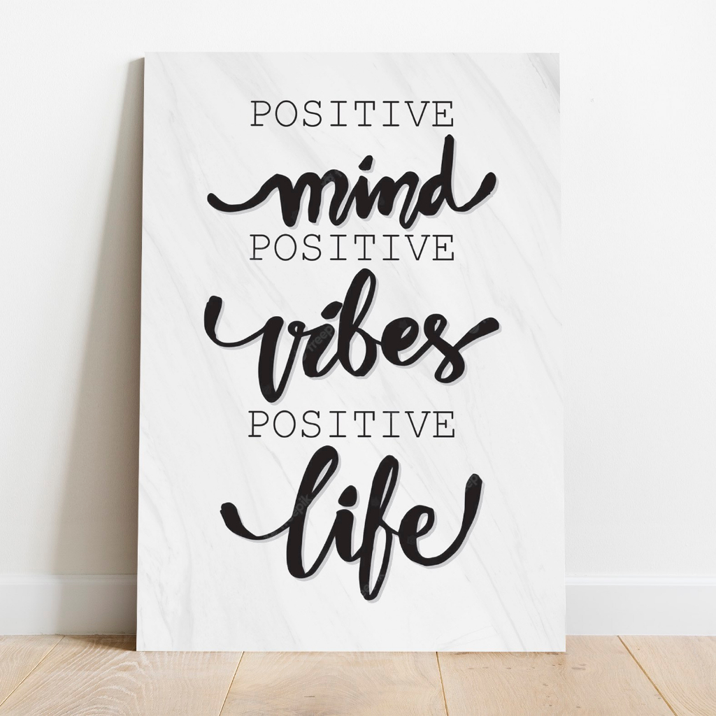 Jual Poster Positive Mind Vibes Life Quote Positif Berpikir Bergaul ...