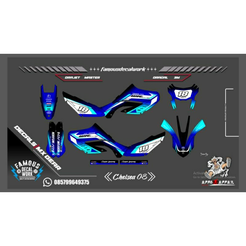 Jual STICKER DEKAL YAMAHA WR155 | Shopee Indonesia
