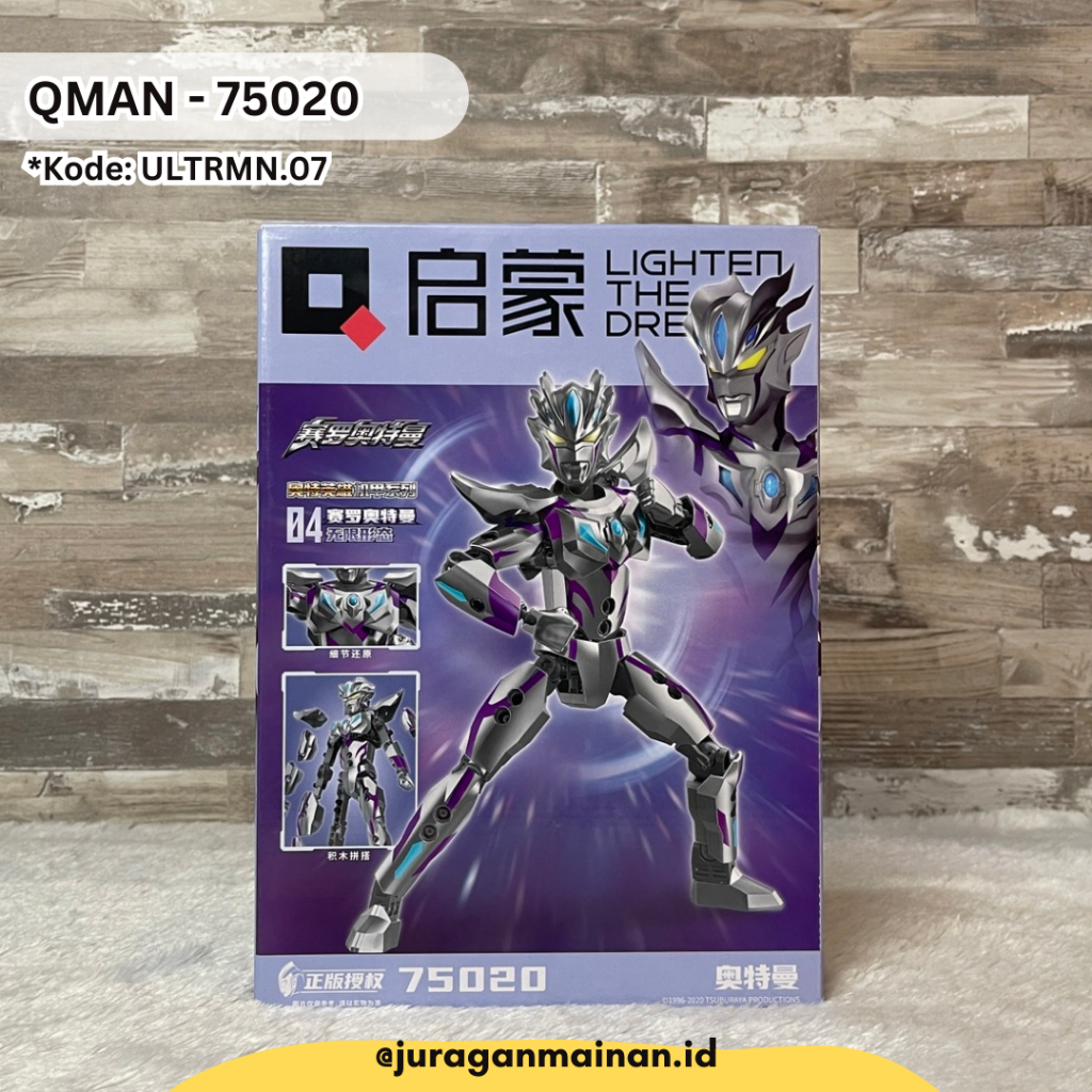 Jual QMAN TOYS Ultraman Figure Series - Bricks bongkar susun brick block Blocks Mainan edukasi ...