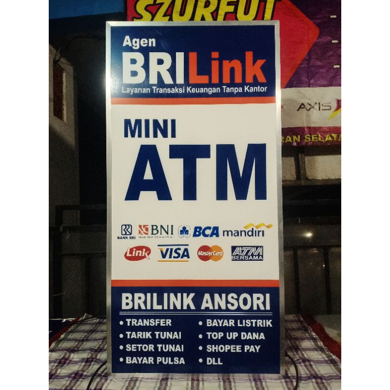 Jual STIKER VINYL NEON BOX AGEN BRILINK UKURAN : 60 X 120 CM (SEPASANG ...