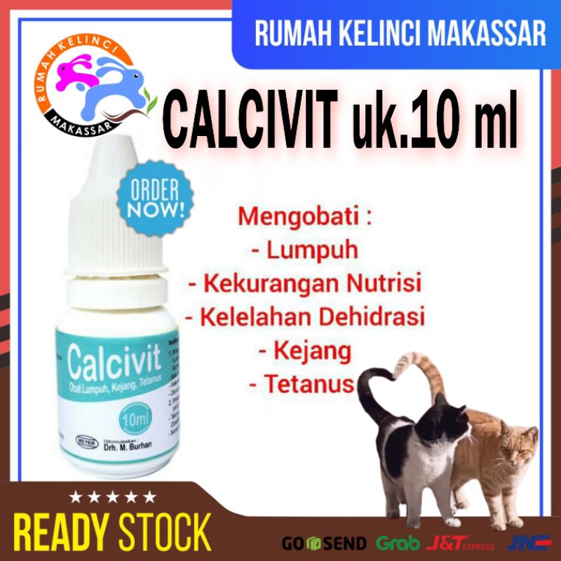 Jual CALCIVIT Obat Lumpuh Kucing Anjing Kejang Dehidrasi Tetanus ...