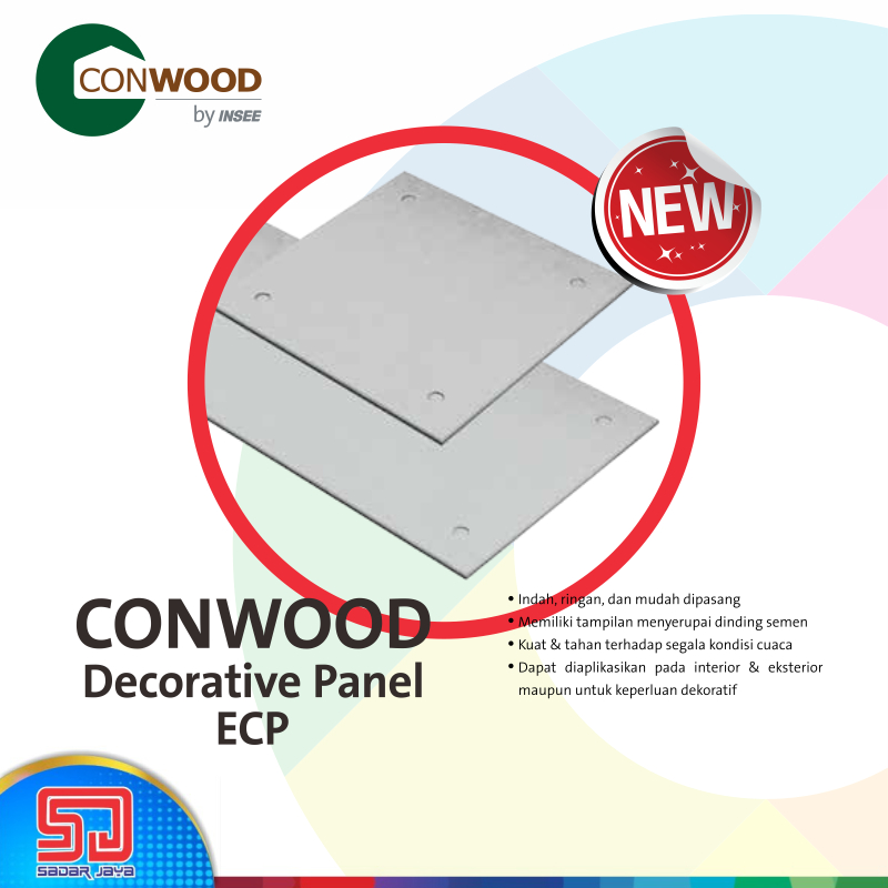 Jual Conwood Decorative Panel ECP Fiber Semen Dekoratif Dinding ...