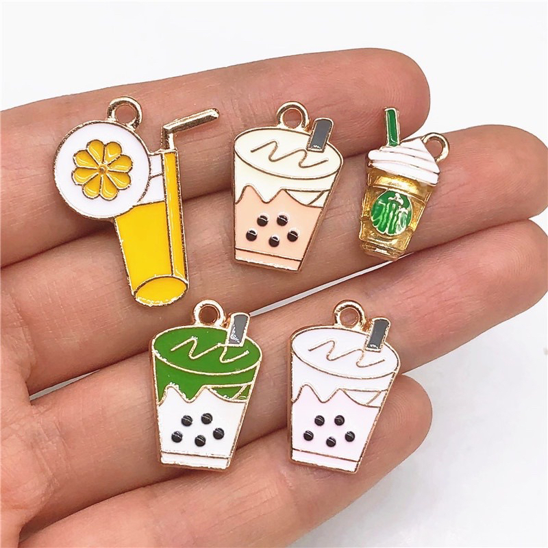 Jual Liontin Charm Bandul Enamel Epoxy Alloy Minuman | Shopee Indonesia