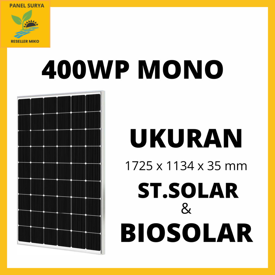 Jual Panel Surya Mono 400WP Solar Panel 400 WP TERBARU - ST.SOLAR ...