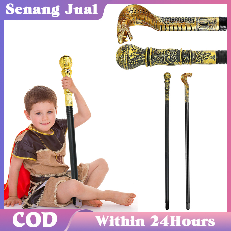 Jual Egypt Pharaoh Tongkat Raja Snake Sceptre Tongkat Tongkat Halloween ...