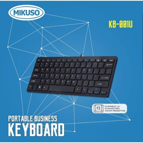 Jual Keyboard PC Mikuso KB-001U Keyboard USB Portable Keyboard Komputer ...