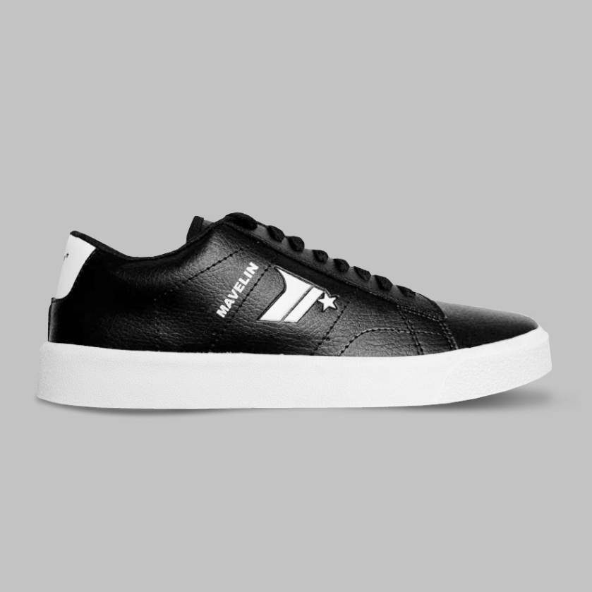 Jual Mavelin Alvin Black White - Sepatu Sneakers Casual Hitam Putih ...