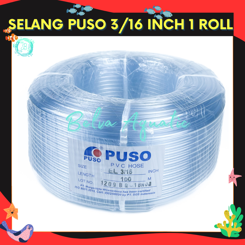 Jual Selang Aerator Puso 1 Roll 100 Meter Slang Aerasi Gelembung Udara ...
