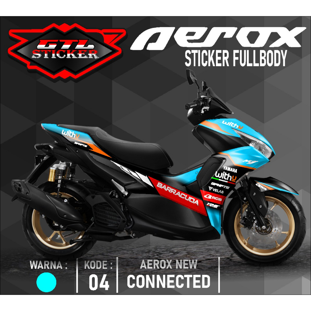 Jual Decal Sticker Full Body Yamaha Aerox 155 Stiker Dekal Motor Aerox ...