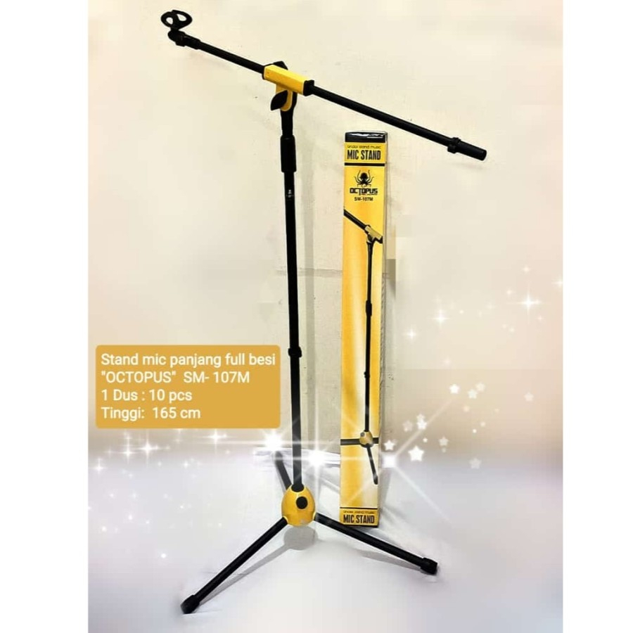 Jual Stand Mic Microphone Mikrofon Standing Mic Tripod Mic Full Besi ...