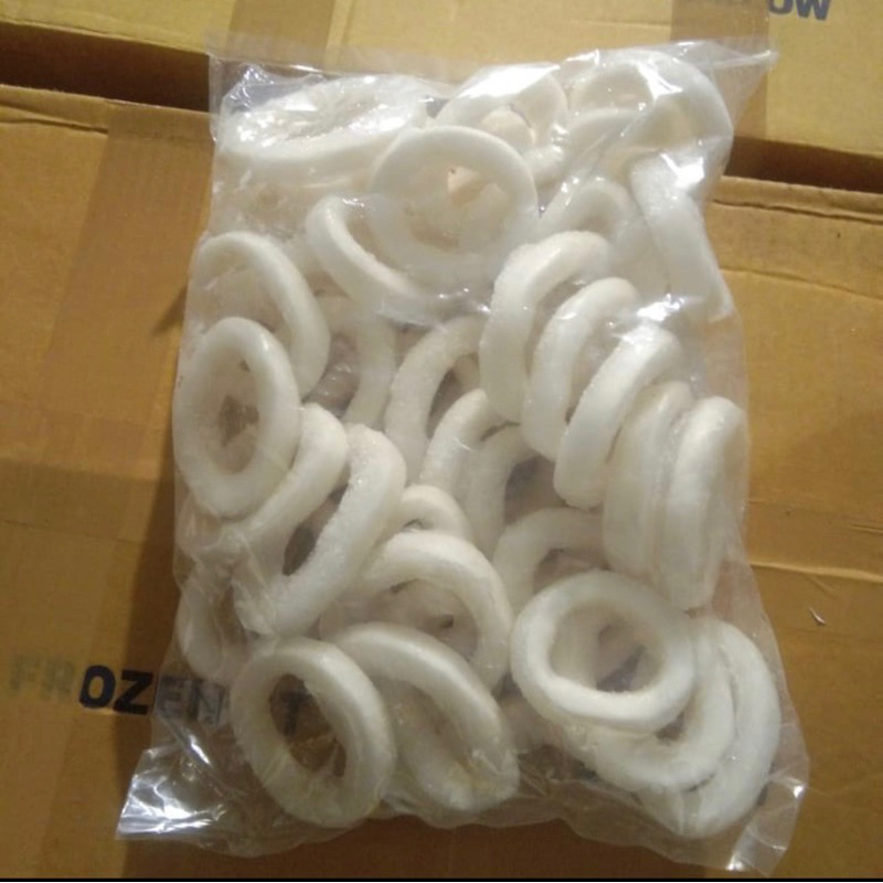 Jual Cumi Ring/ Cumi Ring Frozen/ Squid Ring Import/ Calamari Ring- PER 1KG | Shopee Indonesia