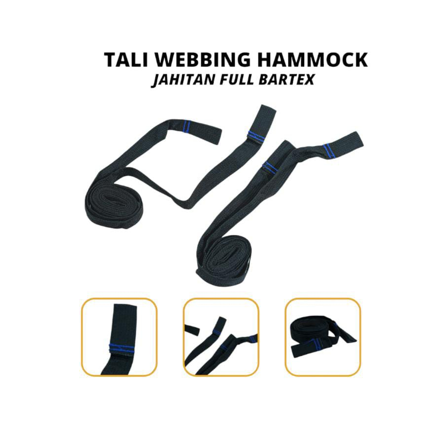 Jual Tali webbing tubular panjang 3 meter lebar 2,5cm / tali webbing ...