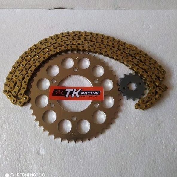 Jual gear set racing 428 Vixion lama-Vixion new-R15 lama-R15 V2-MX king ...