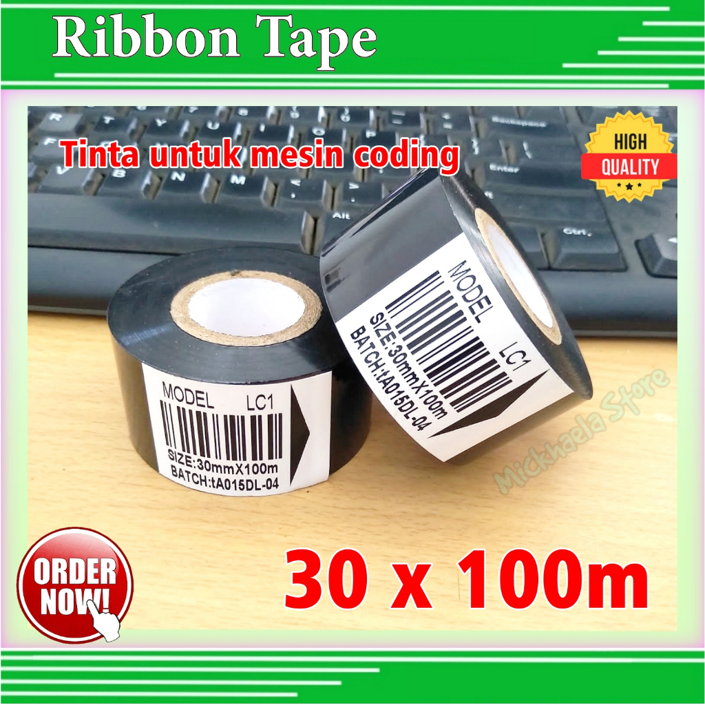 Jual Ribbon Tape LC1 Tinta atau Pita Coding Untuk Cetak Tanggal Batch ...